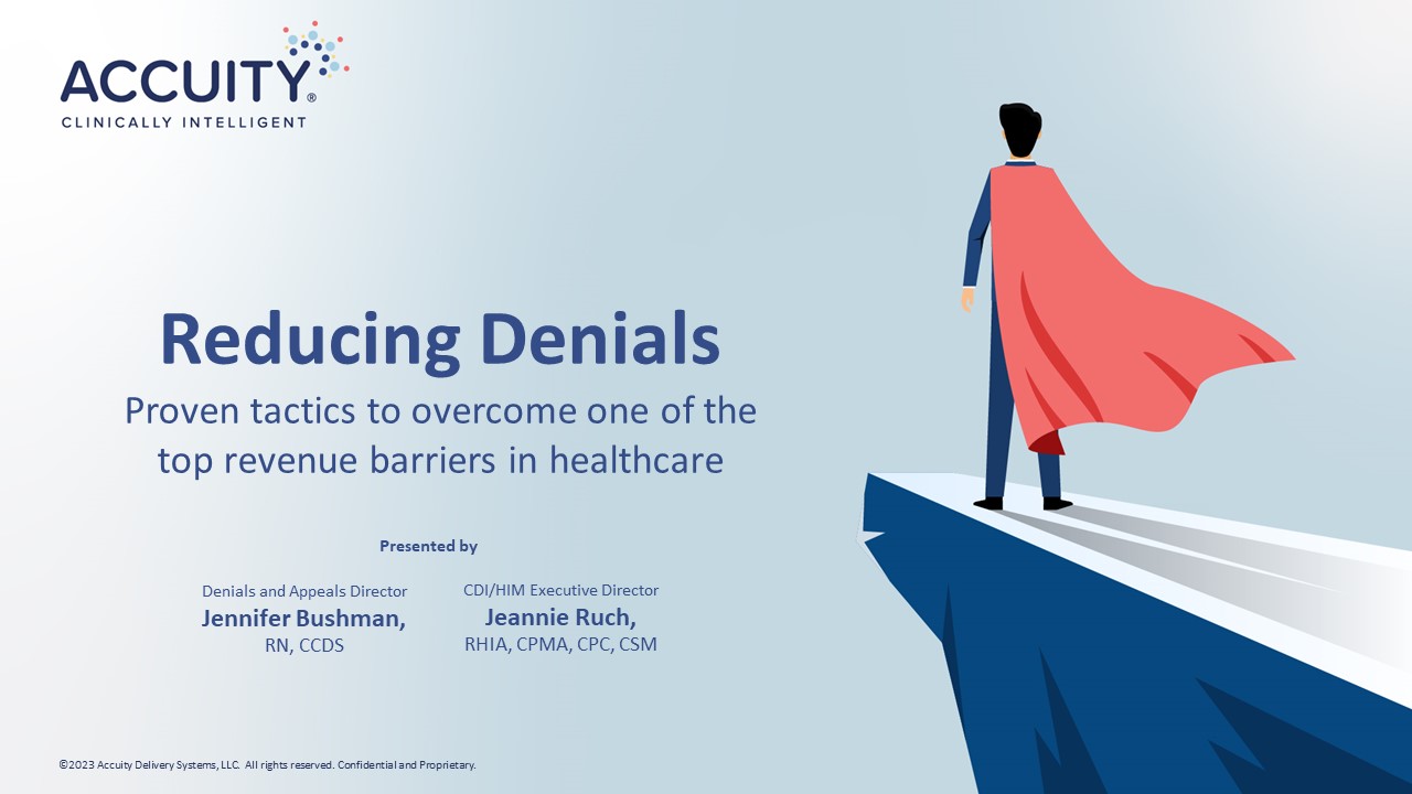 Reducing Denials On-Demand Webinar - Accuity